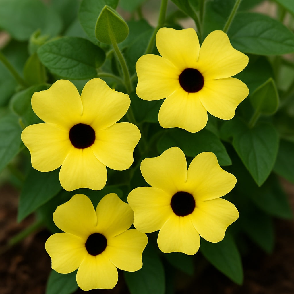 Thunbergia alata 'Yellow Dark Eye' (Suzana cu ochi negri) – Secret ...